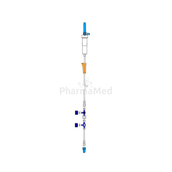 STOPAR infusieset – 2 driewegkranen – 50st